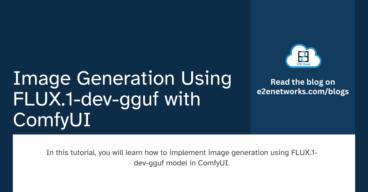 Image Generation Using FLUX.1-dev-gguf with ComfyUI
